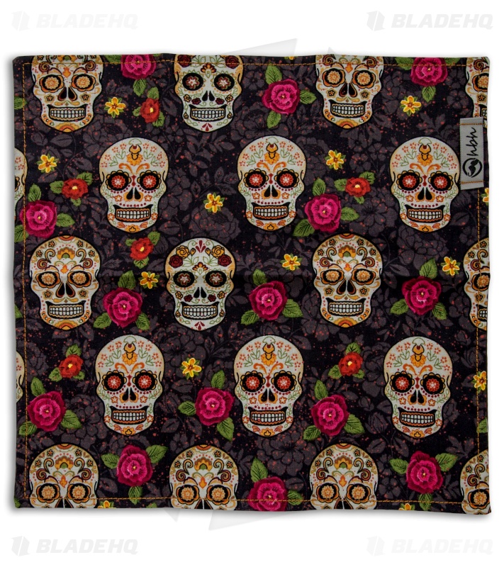 Hanks by Hank 10" x 10" Handkerchief Sugar Skull | Blade HQ