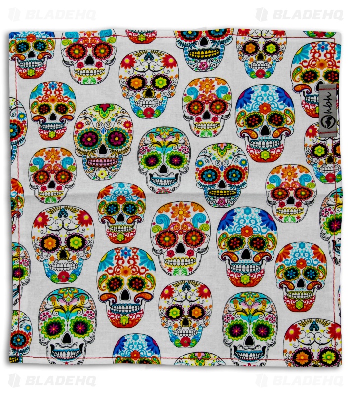 Hanks by Hank 10" x 10" Handkerchief | OG Sugar Skull White