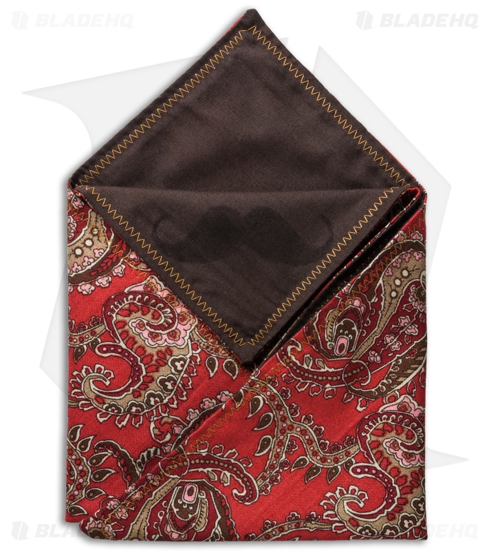 Hanks by Hank 10" x 10" Handkerchief - Red Paisley - Blade HQ