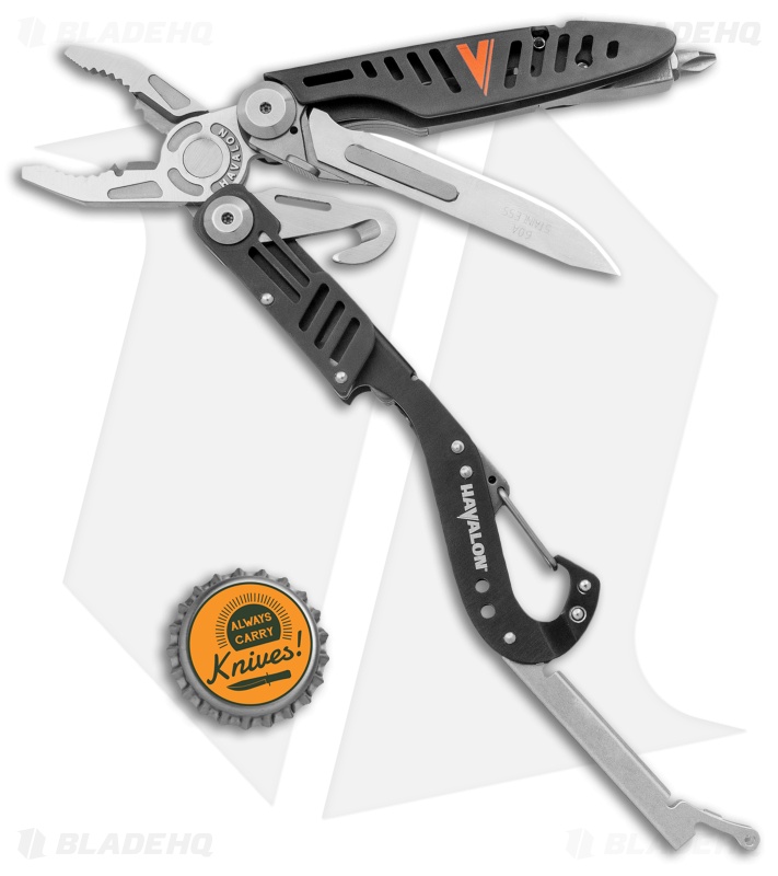 Havalon Evolve Multi-Tool Black (7-in-1) - Blade HQ