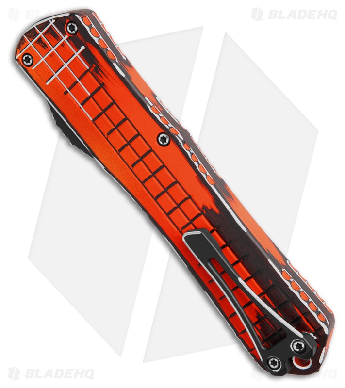 Heretic Knives Manticore X OTF Knife Orange Cel Shade