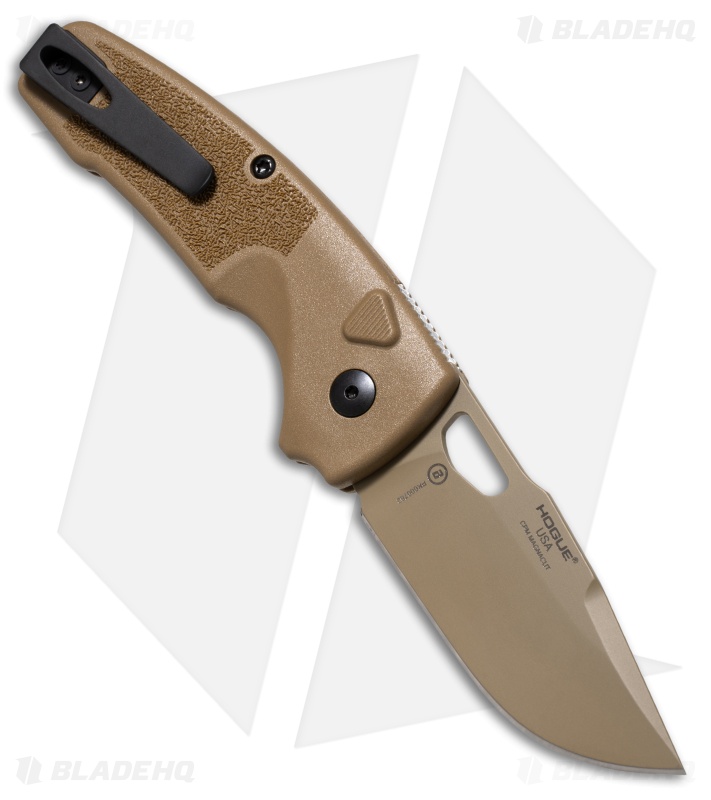 Hogue K365 Auto Tan Polymer Clip Point Coyote Tan Cerakote