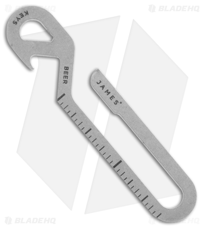 James Brand The Hook Pocket Tool Keychain Bottle Opener - Raw - Blade HQ