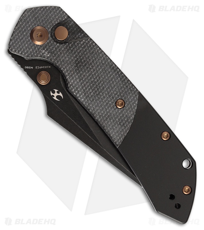 Kansept Knives Fenrir | Black SW Aluminum Black Micarta
