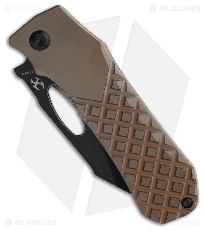 Kansept Knives Loki Knife | Bronze Frag Pattern + Black SW
