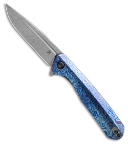 Kansept Knives Qilin Knife Timascus Handle Damascus Blade