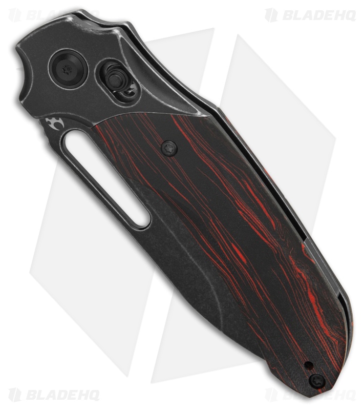 Kansept Knives Quasar Knife Red/Black G-Mascus Black SW