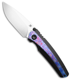 Kansept Knives Raven Blackwash Ti/Timascus