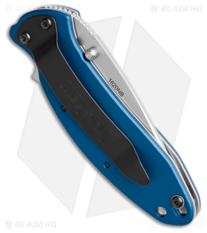 Kershaw Scallion Zero Forks Assisted Opening Knife Blue Al