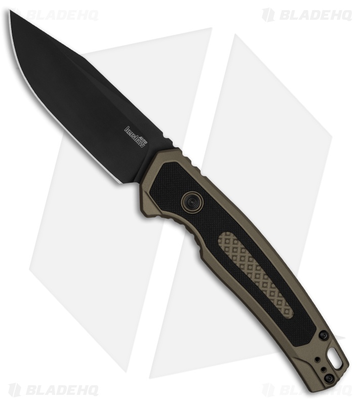 Kershaw Launch 21 Automatic Knife FDE Al/G-10 Black PVD