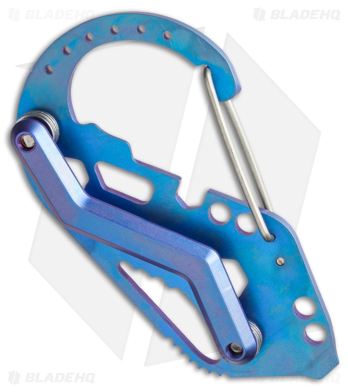 KeyBiner Blued Titanium Key Organizer Pocket Tool - Blade HQ
