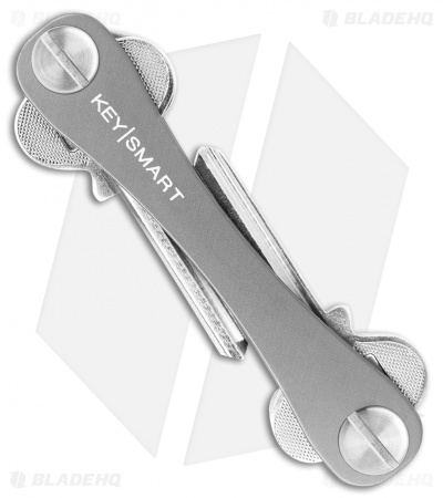 KeySmart Extended Slate Gray Key Holder Keychain (Aluminum) - Blade HQ