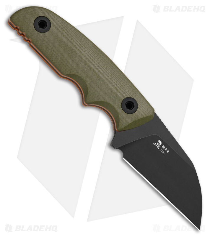 Kizer Snick Fixed Blade Knife Green/Orange G-10 SW