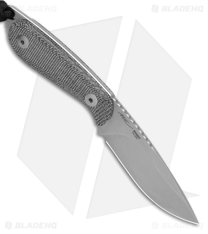 Kizer Buddy Fixed Blade Micarta Drop Point Satin 14C28N