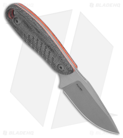 Kizer Hare Knife Black Micarta + Orange G-10 Satin/SW 1077A2