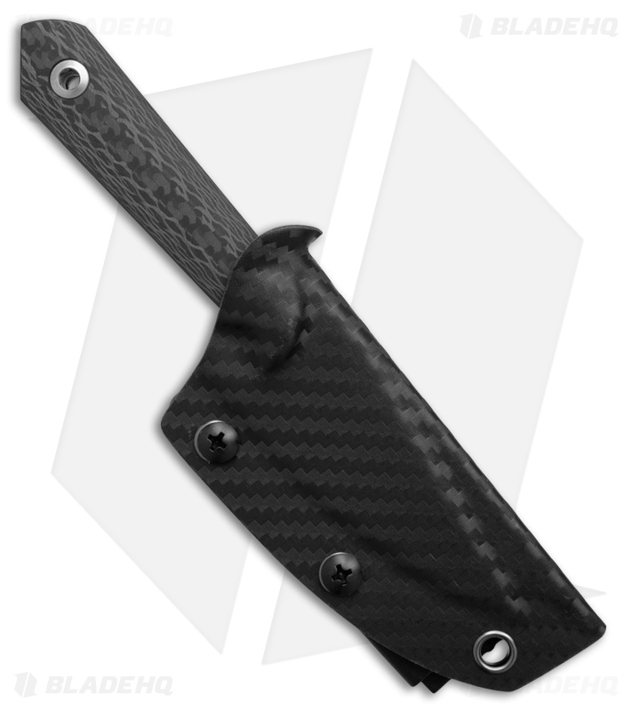 Kizer Harpoon Mini Fixed Blade Knife Carbon Fiber Satin