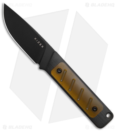Kizer Smolt Fixed Blade Knife Black G-10 + PEI
