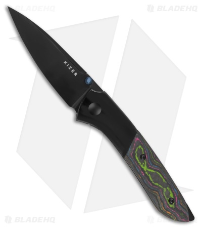 Kizer Spitfire Knife CamoCarbon/Ti Black Mirror & DLC