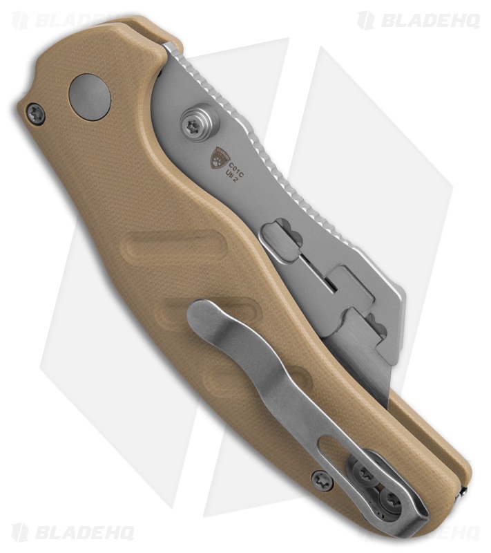 Kizer C01C Utility Knife Tan G-10 BB