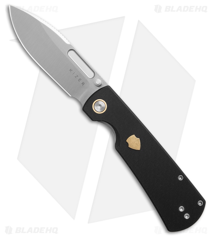 Kizer Retro Liner Lock Knife G-10/Brass V4726A2