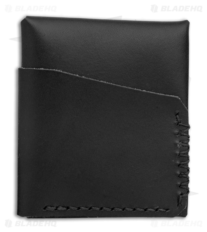 Open Sea Leather Co. | Houbei Wallet | Black/Black Stitching