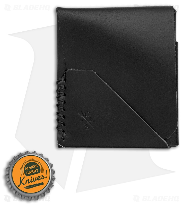 Open Sea Leather Co. | Houbei Wallet | Black/Black Stitching