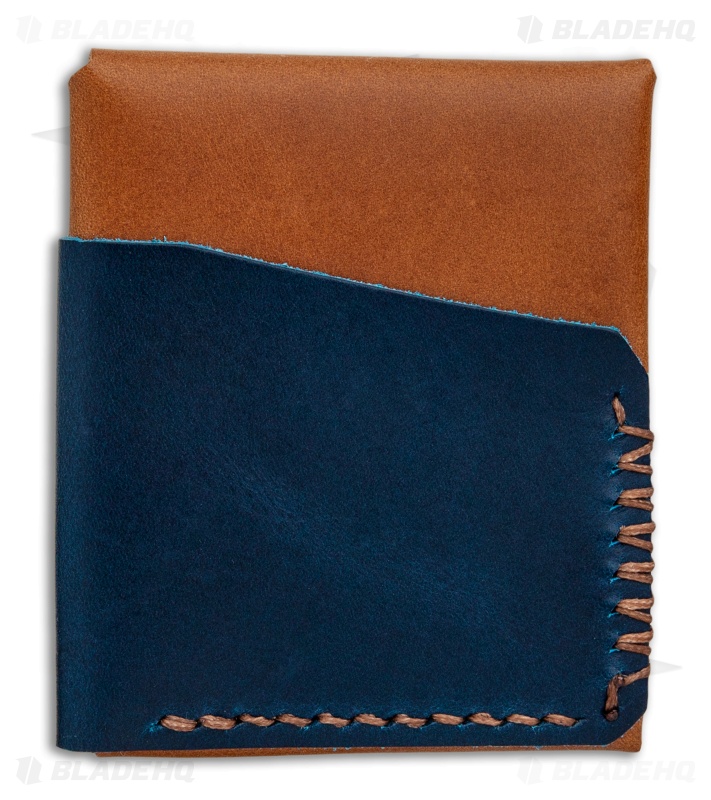 Open Sea Leather Co. Houbei Wallet Whiskey/Blue Havana