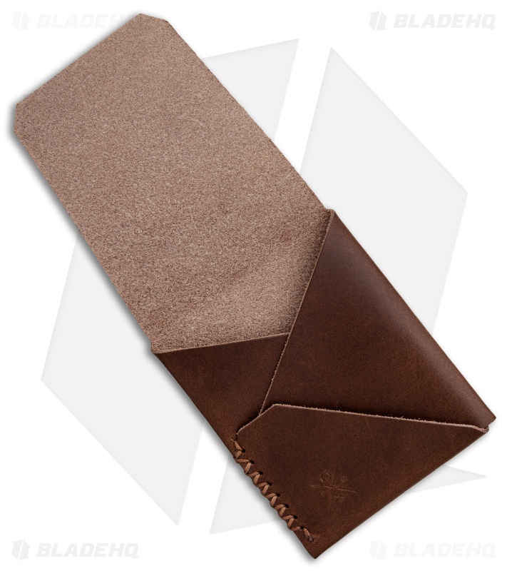 Open Sea Leather Co. Topsider Wallet Walnut w/ Havana Stitching - Blade HQ