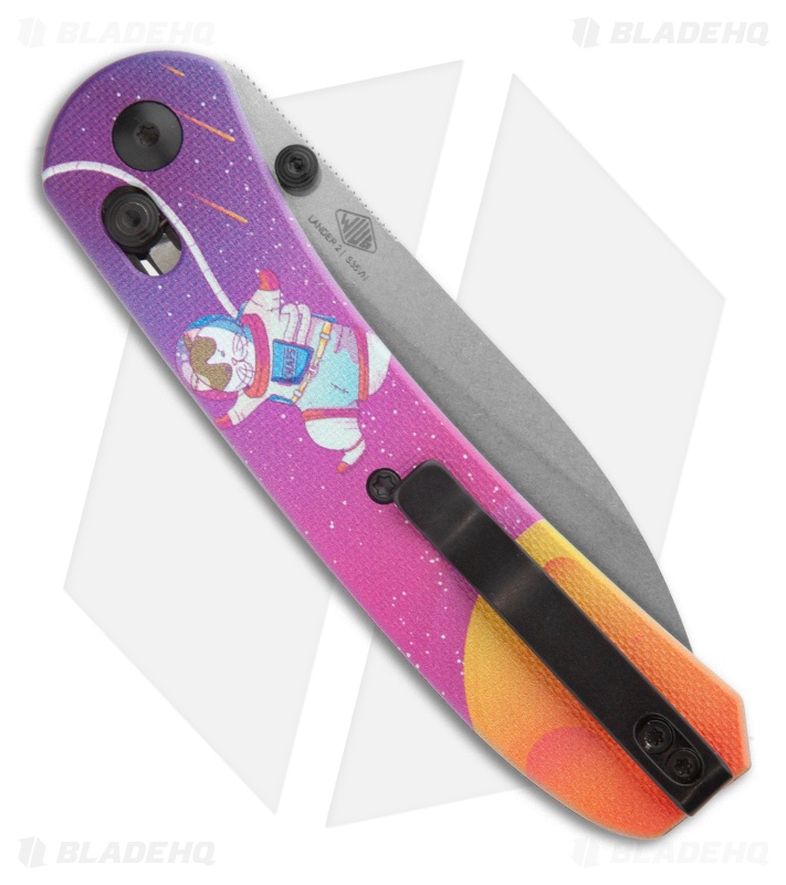 KNAFS Lander 2 Pre-Built Knife Kitty Cosmo Crew G-10 S35VN