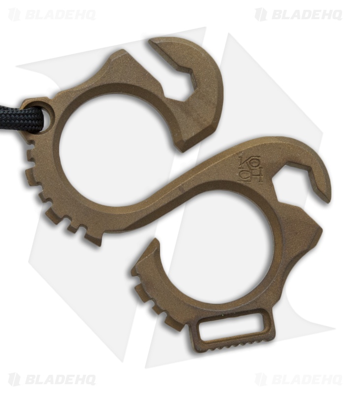 Koch Tools Solo 2.1 EDC Keychain Pocket Tool - BronzeTitanium - Blade HQ