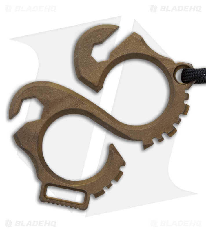 Koch Tools Solo 2.1 EDC Keychain Pocket Tool - BronzeTitanium - Blade HQ