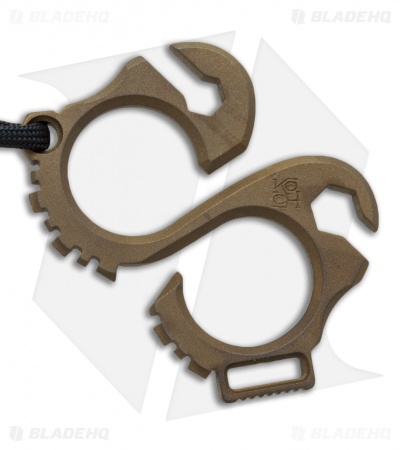 Koch Tools Solo 2.1 EDC Keychain Pocket Tool - BronzeTitanium - Blade HQ