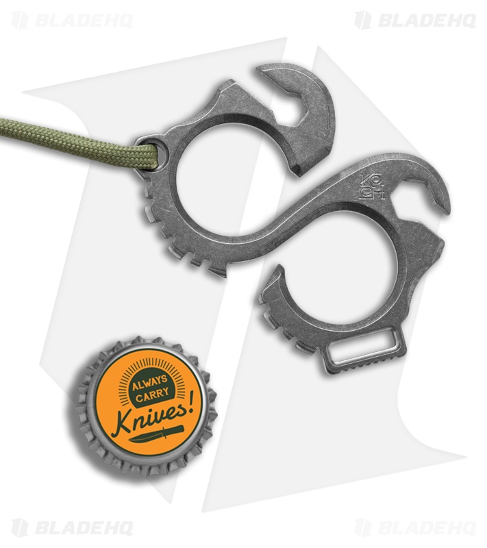 Koch Tools Solo 2.1 EDC Keychain Pocket Tool - Stonewash Titanium ...