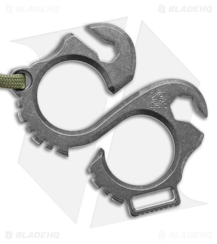Koch Tools Solo 2.1 EDC Keychain Pocket Tool - Stonewash Titanium ...