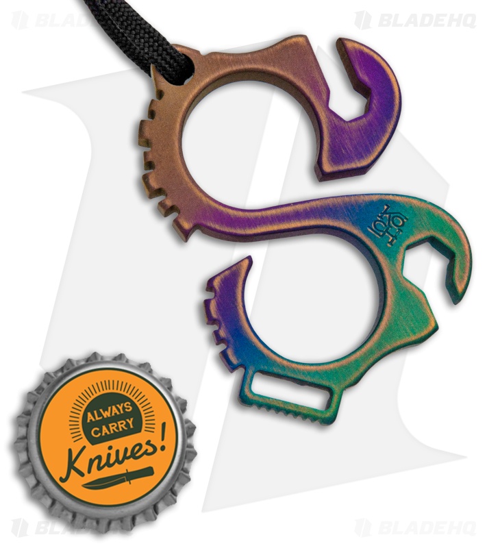 Koch Tools Solo 2.0 EDC Keychain Pocket Tool - Fade AnoTitanium 3/8 ...