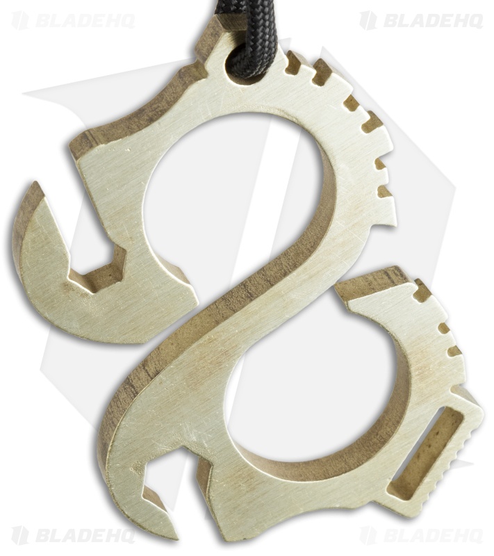 Koch Tools Solo 2.0 EDC Keychain Pocket Tool - Brass - Blade HQ