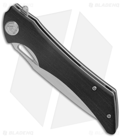 Kubey Raven Knife Black G-10 (3.8" Satin) KB245A - Blade HQ