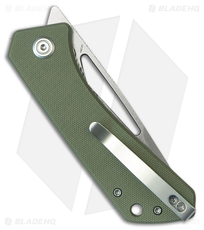 Kubey Knives Thalia Knife OD Green G-10 Stonewash