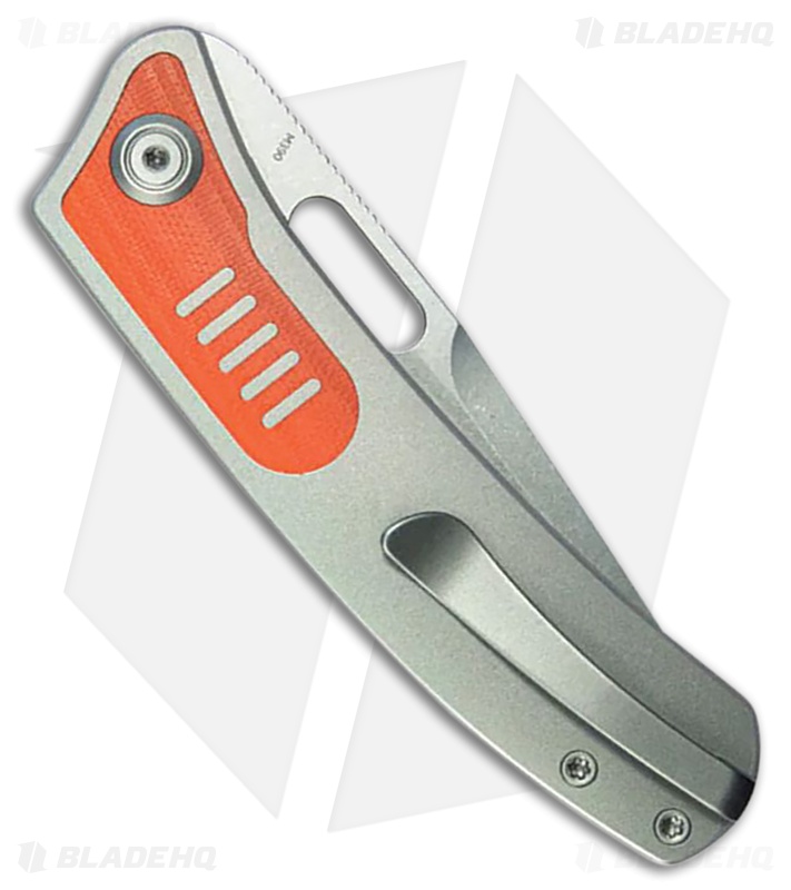 Kubey Knives Common Thread Liner Lock Knife Ti/Orange G-10 (3 ...