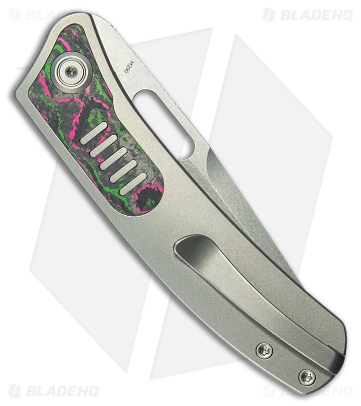 Kubey Common Thread Knife Ti/Watermelon Sugar CamoCarbon SW