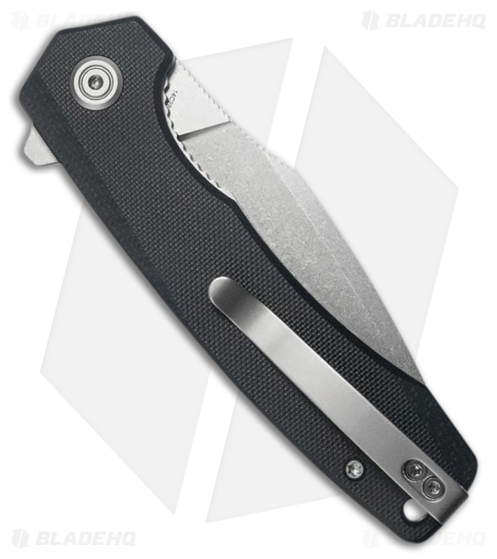 Kubey Knives Calyce Liner Lock Knife Black G-10 (3.3" Stonewash) - Blade HQ