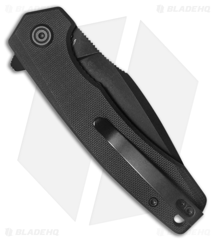 Kubey Knives Calyce Liner Lock Knife Black G-10 (3.3" Black SW) - Blade HQ