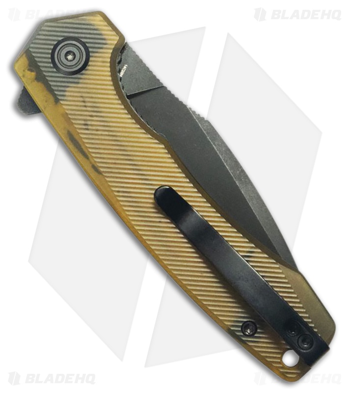 Kubey Calyce Liner Lock Knife Ultem Black SW 14C28N