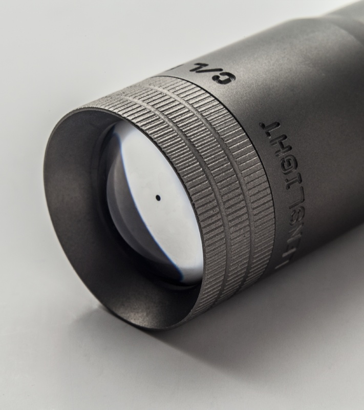 LensLight Mini Delta Titanium Dual-Output Flashlight Tailstand & Smooth ...