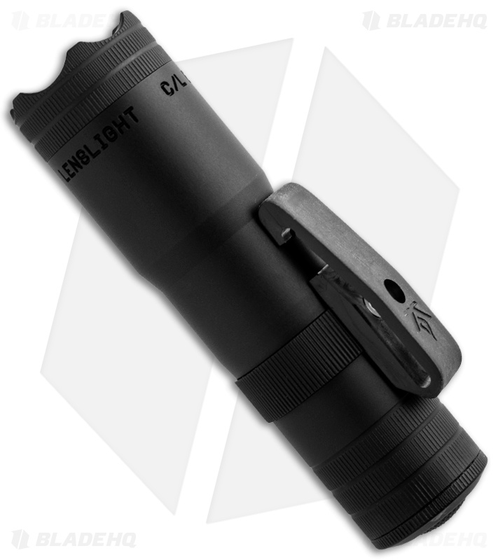 LensLight Mini Black Single-Output Flashlight w/ Strike Bezel - Blade HQ