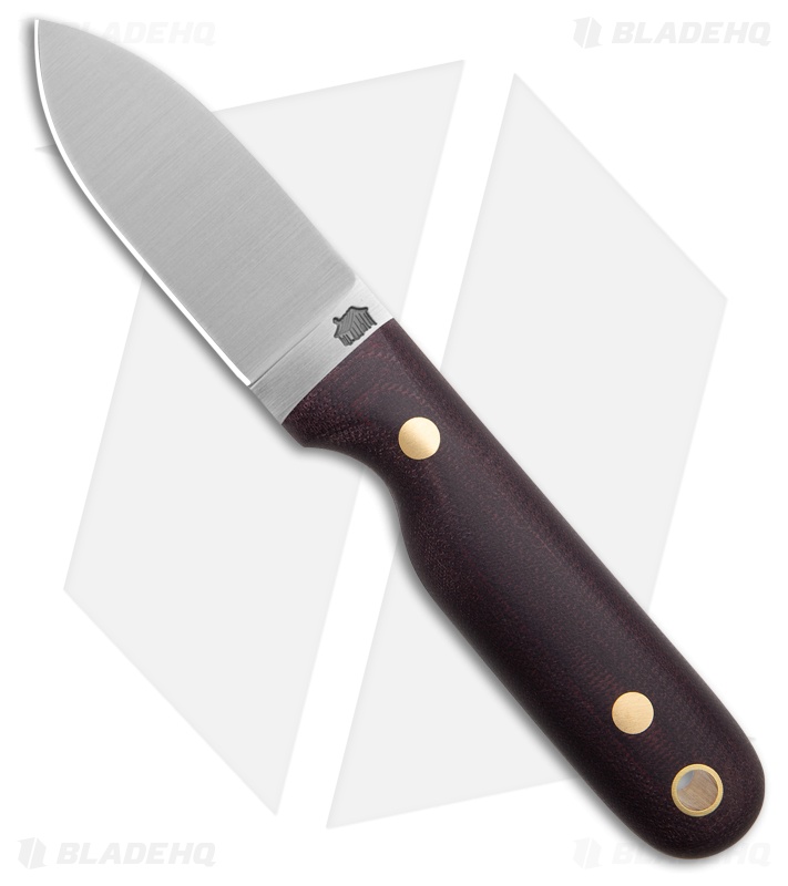 LT Wright Knives Bushbaby A2 Flat Double Red Micarta
