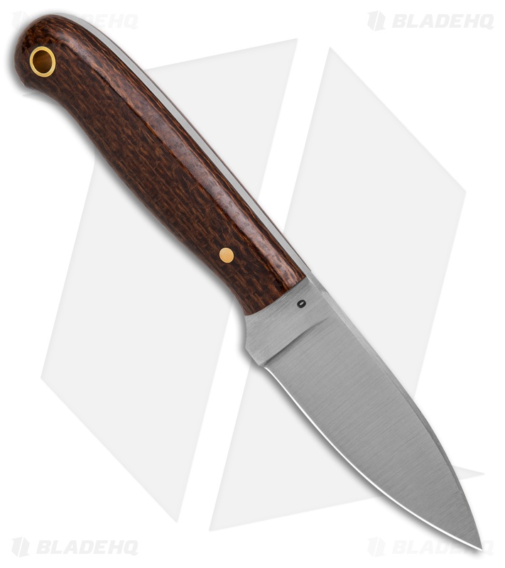 LT Wright Knives Patriot - Fixed Blade knife | Brown Burlap Micarta