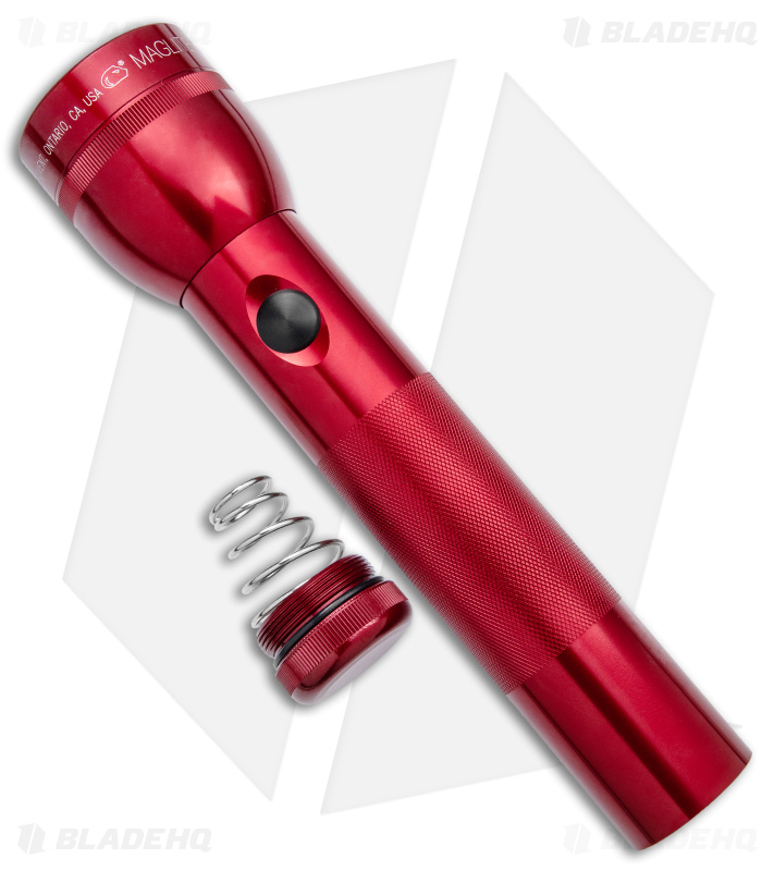 Mag-Lite LED Flashlight 2 D-Cell Red (168 Lumens) - Blade HQ
