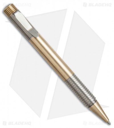 Matthew Martin Tactical 500 Series Brass/Titanium Pen 500TiBB - Blade HQ