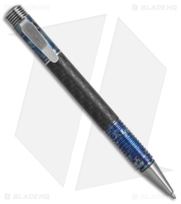 Matthew Martin Tactical 500 Series Flamed Titanium Pen (Carbon Fiber ...
